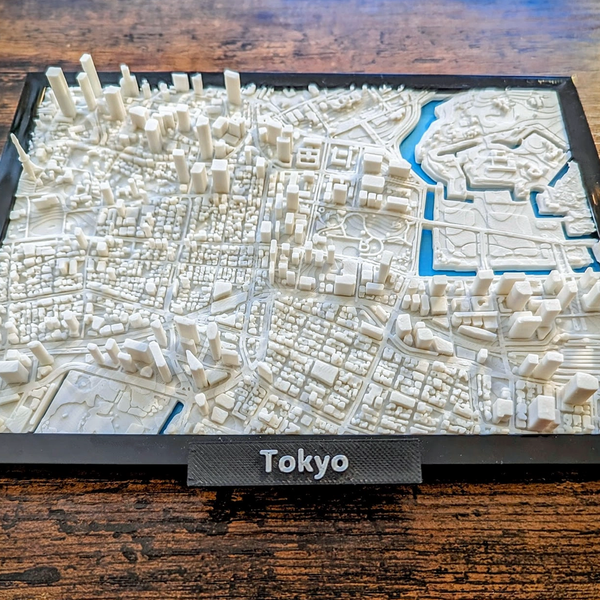 3D City Frames – Tokyo Japan | 3D Printer Model Files