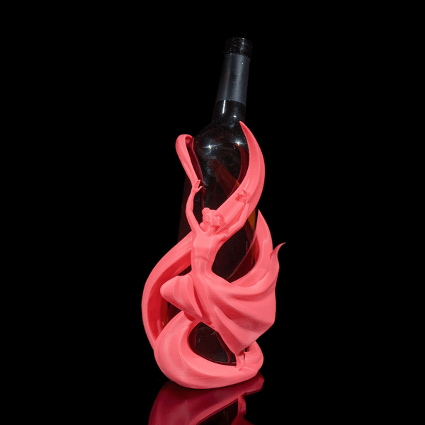 Dancing Woman Wine Bottle Holder | 3D Printer Model Files