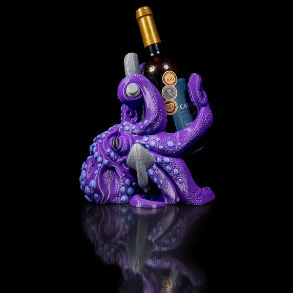 Octopus Wine Bottle Holder | 3D Printer Model Files