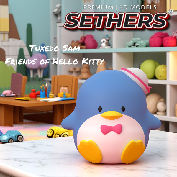 Tuxedo Sam | Sanrio Hello Kitty | Best 3D Printing Model Files