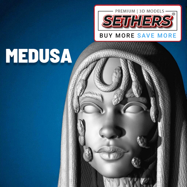 Medusa Bust | Best 3D Printing Model STL Files at Sethers