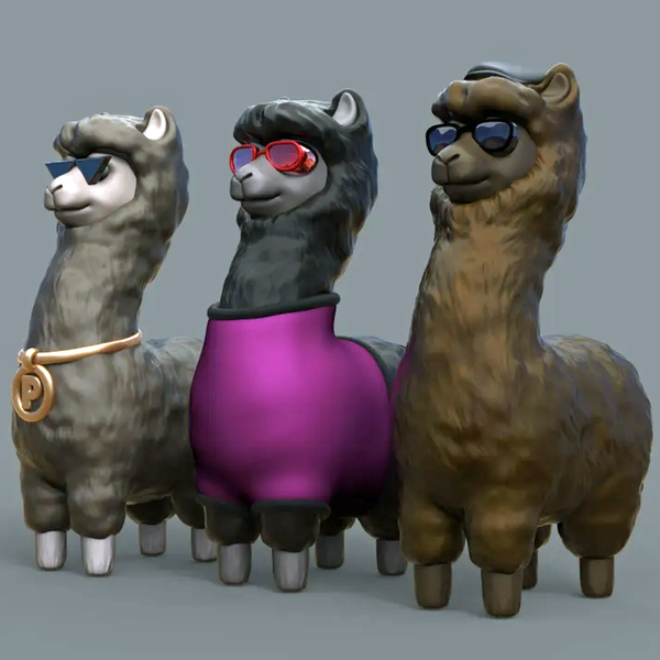 Alpaca Boyband Figures | 3D Printer Model Files