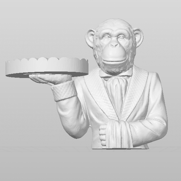 Ape Monkey Butler Bust | 3D Printer Model Files