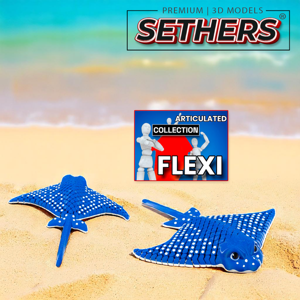 Articulated Eagle Sea Ray | 3D Printer Model Files