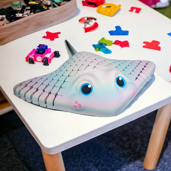 Manta Ray | Articulated Flexi Print-In-Place | 3D Printing Model Files