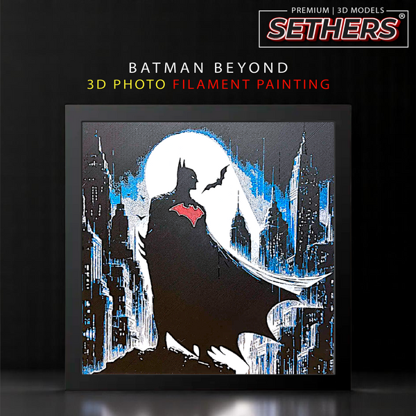 Batman Beyond | 3D Photo Filament Painting | STL Model Files