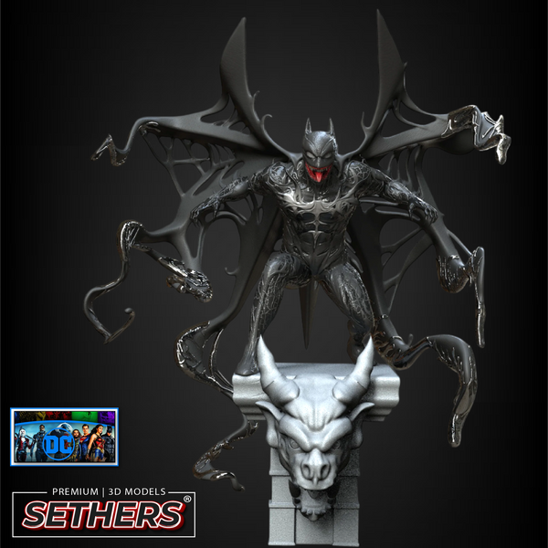 Batman Venomized Venom | Diorama | 3D Printer Model Files