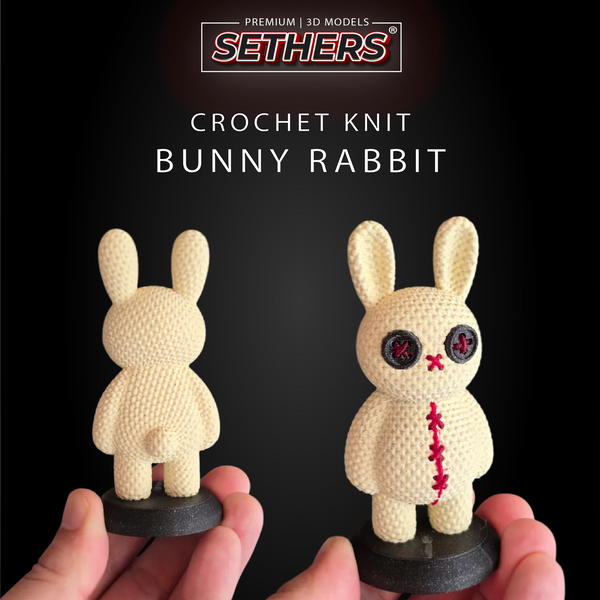 Bunny Rabbit | Crochet Knit | 3D Printer Model Files