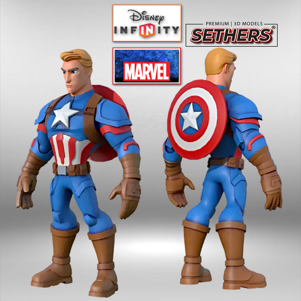 Captain America | Disney Infinity | 3D Printer Model Files