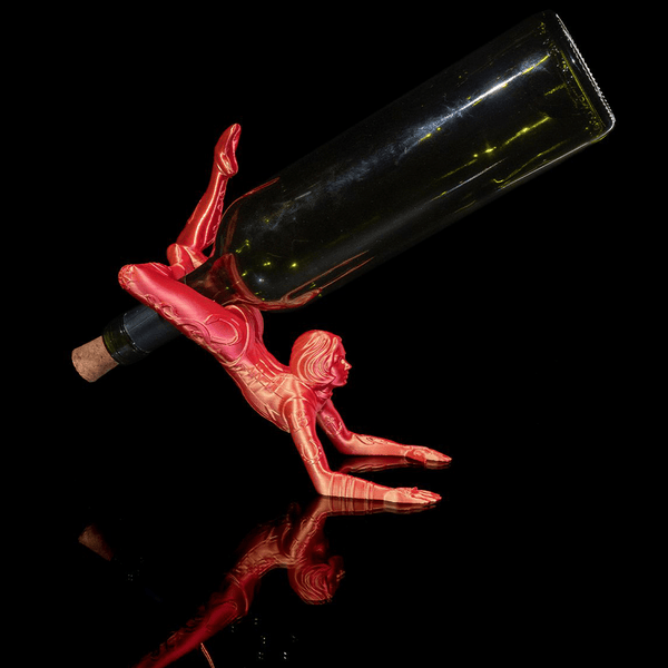 Contortionist | Wine Bottle Holder | 3D Printer Model Files