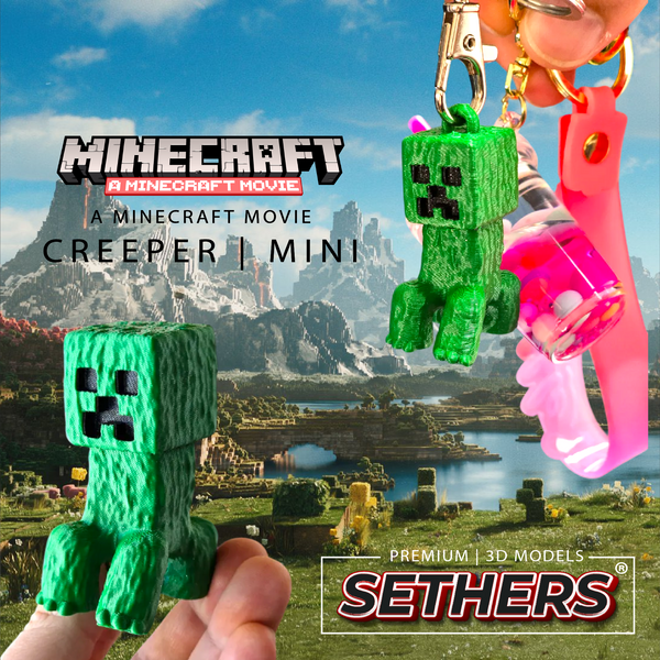 Creeper Mini Figure | Minecraft Movie | 3D Printing Model Files
