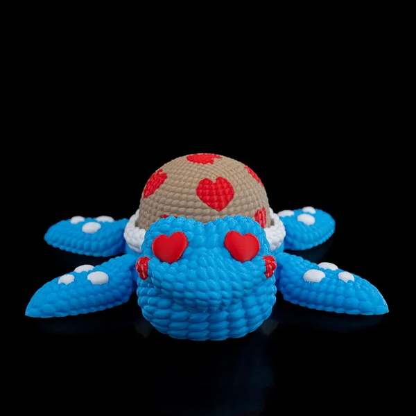 Turtle Heart Love | Crochet Knitted | 3D Printer Model Files