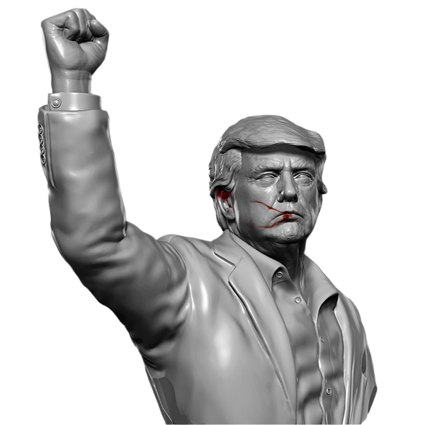 President Donald J. Trump | Fist Raised Bust | 3D Printer Model Files