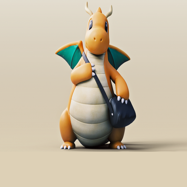 Dragonite mail carrier Pokemon Figure | 3D Printer Model Files
