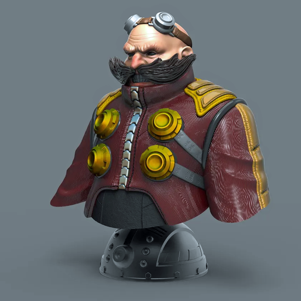 Eggman Sonic Bust | 3D Printer Model Files
