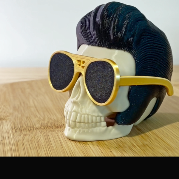 Elvis Presley Skull Statue | 3D Printer Model Files