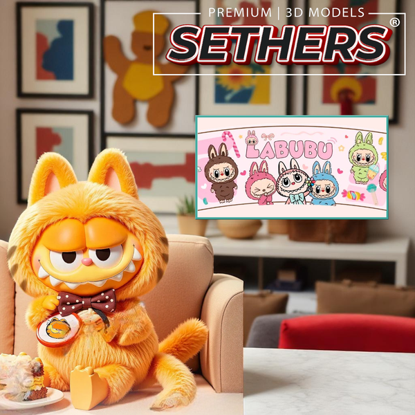 Garfield | Labubu Monsters | Best 3D Printing STL Model Files
