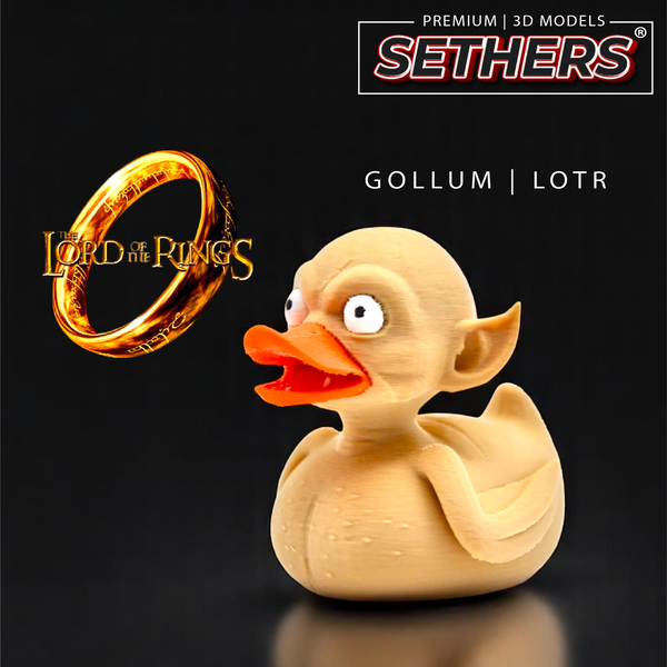 Gollum | Lord of the Rings | Rubber Duck | 3D Printing STL Model Files
