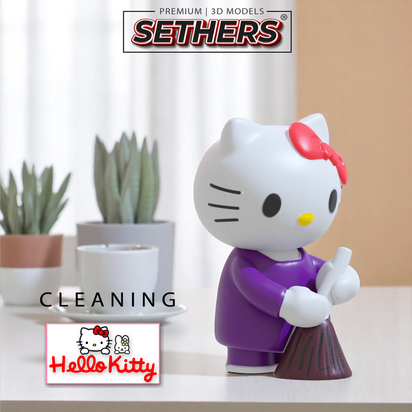 Hello Kitty Cleaning | Best 3D Printing Model Files