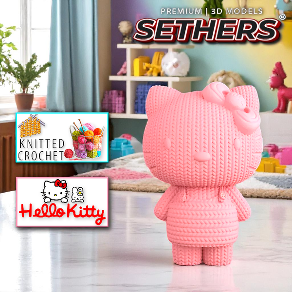 Hello Kitty | Crochet Knitted | 3D Printer Model Files