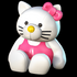 Hello Kitty Teddy Bear | 3D Printer Model Files