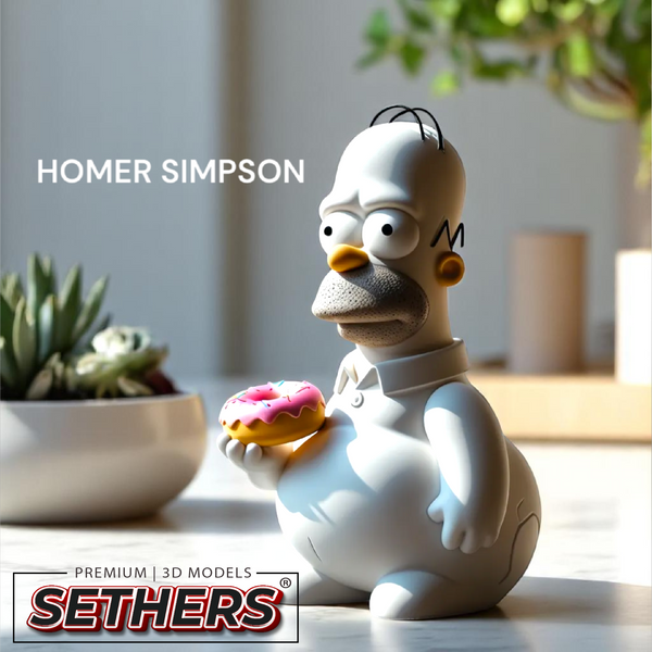 Homer Simpson Statue | 3D Printing STL Model Files