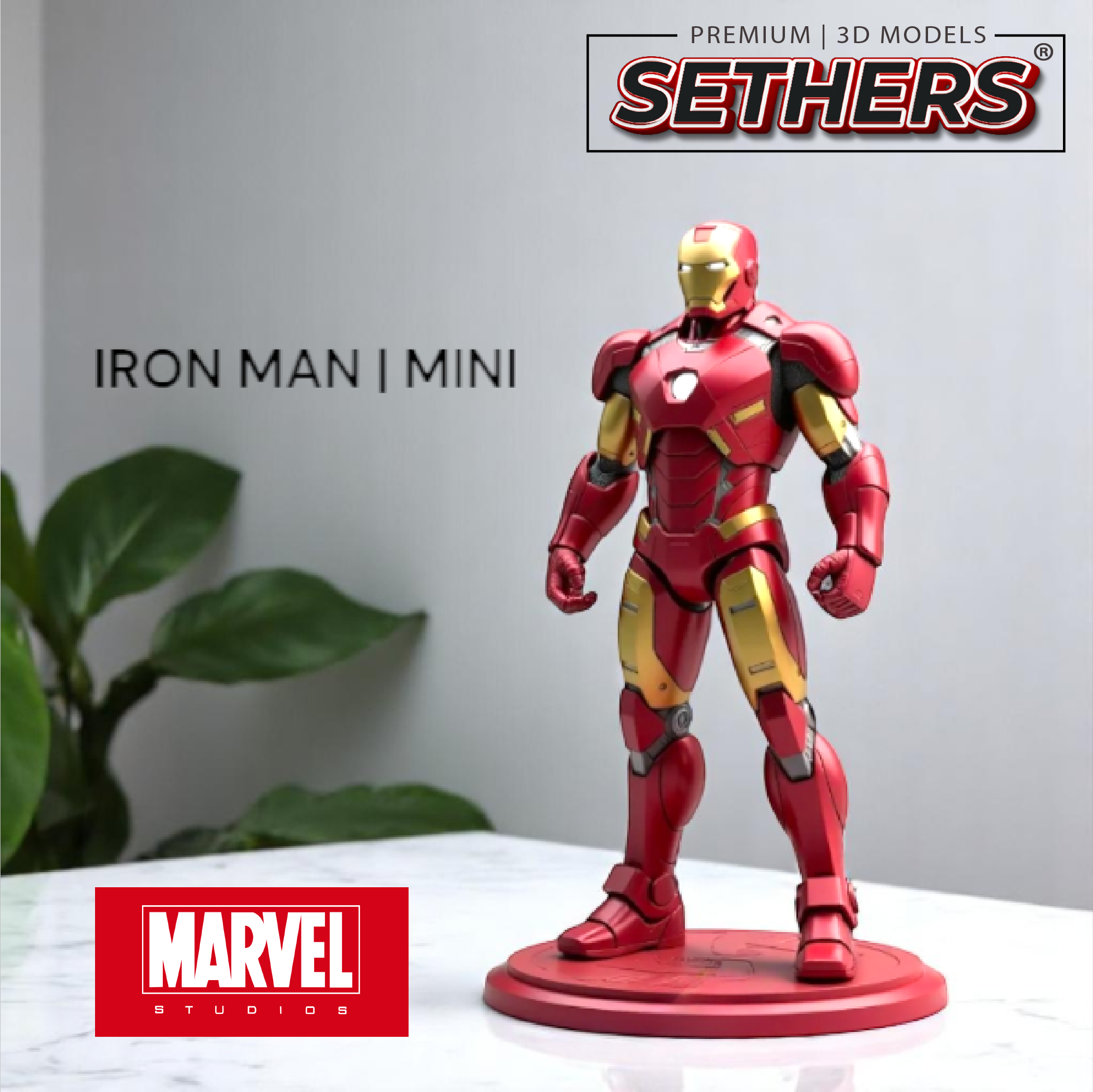 Iron Man Statue | Marvel Comics Universe | 3D Printing STL Model Files