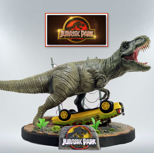 Jurassic Park T-Rex Diorama | 3D Printer Model Files