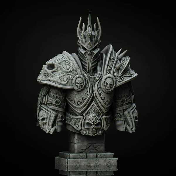Lich King bust - WoW | 3D Printer Model Files