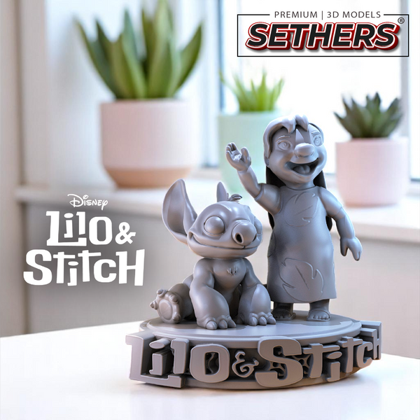 Lilo and Stitch Sculpture | Best 3D Printing STL Models at Sethers