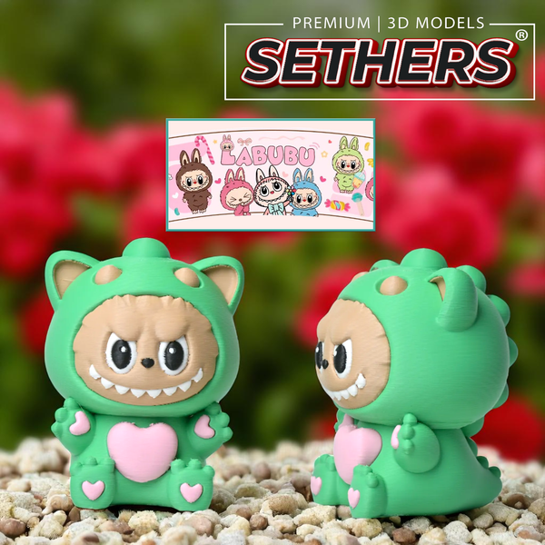 Little Dinosaur | Labubu Monsters | Best 3D Printing STL Model Files