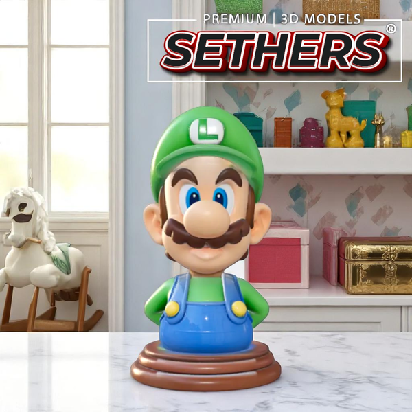 Luigi Figure | Super Mario Brothers | Best 3D Printing STL Model Files