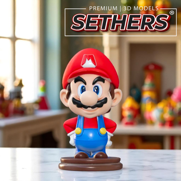 Mario Figure | Super Mario Brothers | Best 3D Printing STL Model Files