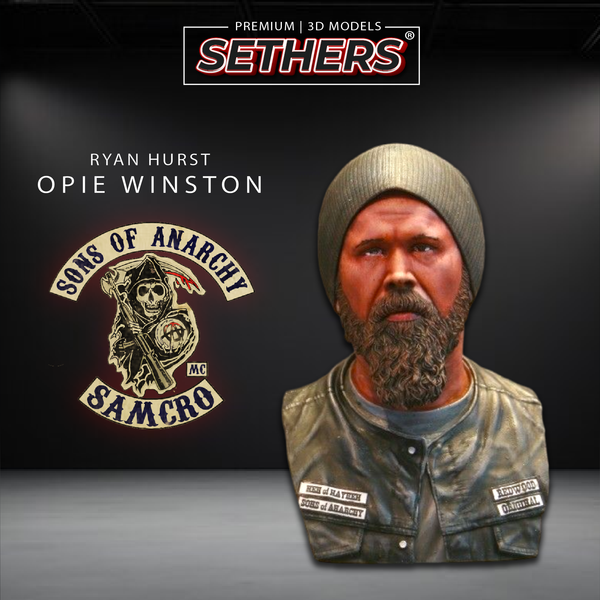 Opie Winston Bust | Ryan Hurst | Sons of Anarchy | 3D Printer Model Fi