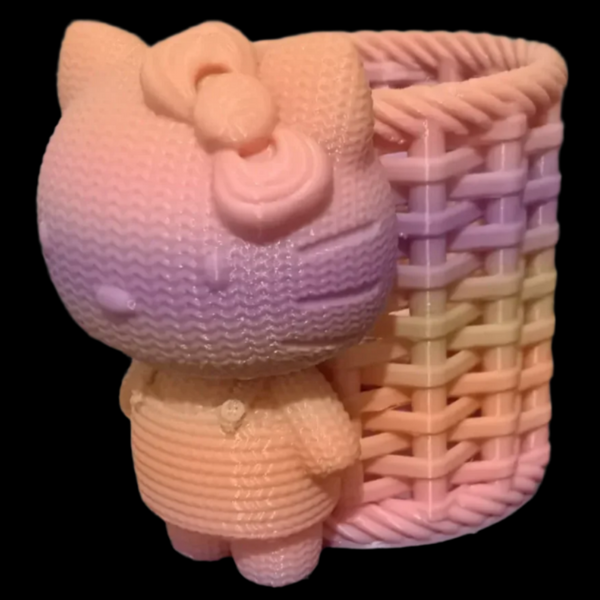 Pen Holder | Hello Kitty | 3D Printer Model Files