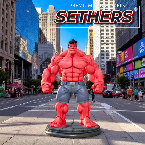 Red Hulk | Marvel Comics | Best 3D Printing STL Model Files