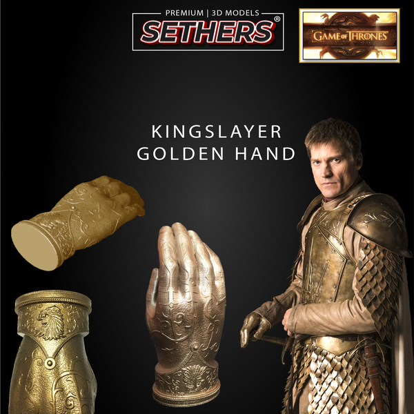 Replica Kingslayer Golden Hand | Game of Thrones | 3D Printer Model Fi