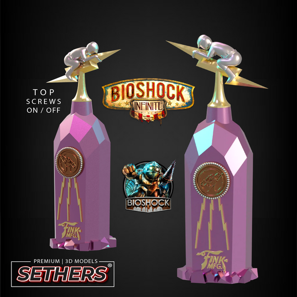 Shock Jockey | Vigor Potion | Bioshock Infinite | 3D Printer Model Fil