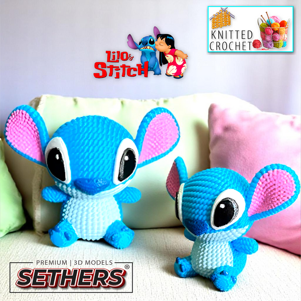 Stitch | Crochet Knitted | 3D Printer Model Files
