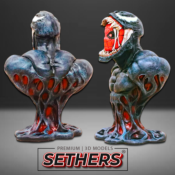 Venom Spidey Bust | Spider-Man Spiderman | 3D Printer Model Files