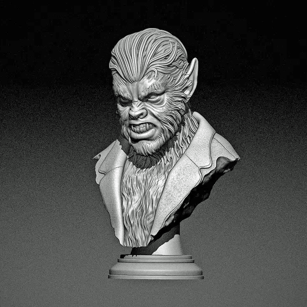 Wolfman Bust | 3D Printer Model Files