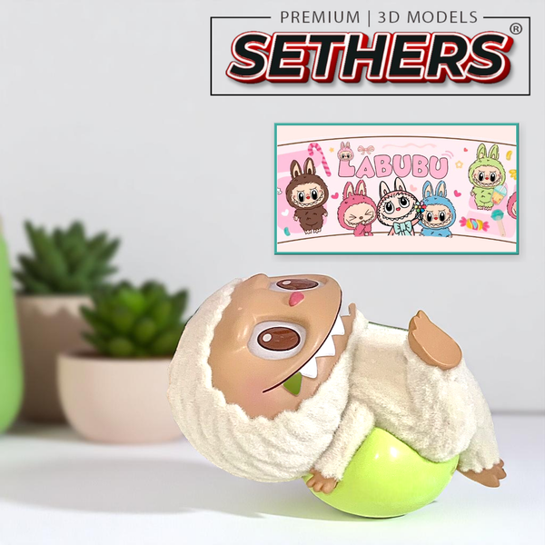 Yoga Reclining | Labubu Monsters | Best 3D Printing STL Model Files